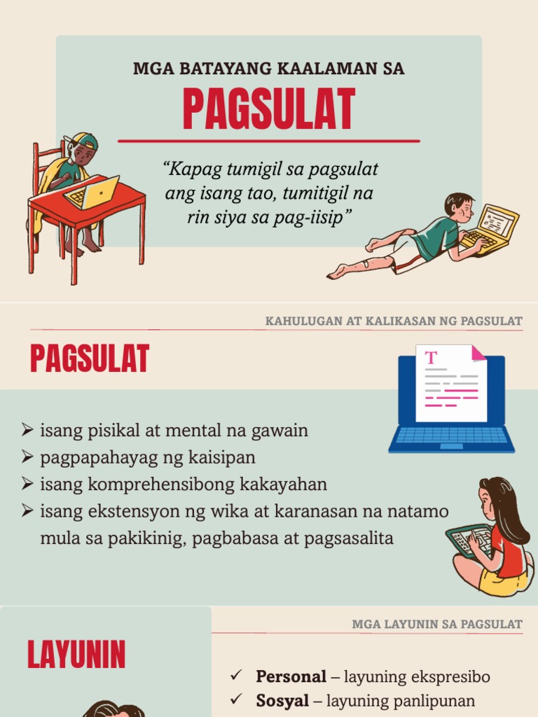 Fil 3 - Pagsulat (Intro) | PDF