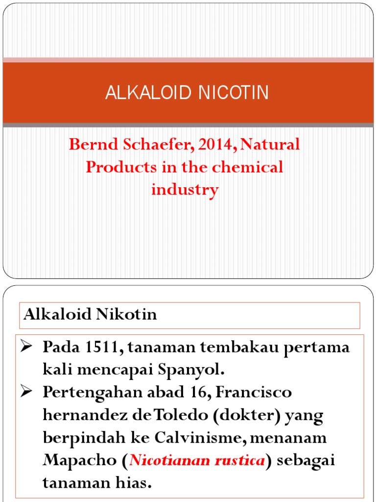 Sejarah dan Kimia Nikotin | PDF