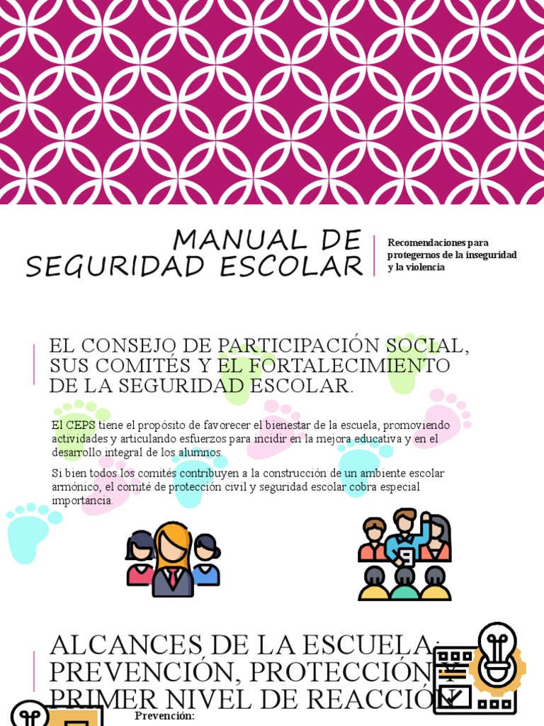 Manual De Seguridad Escolar Expo Pdf Valores Defensa Civil