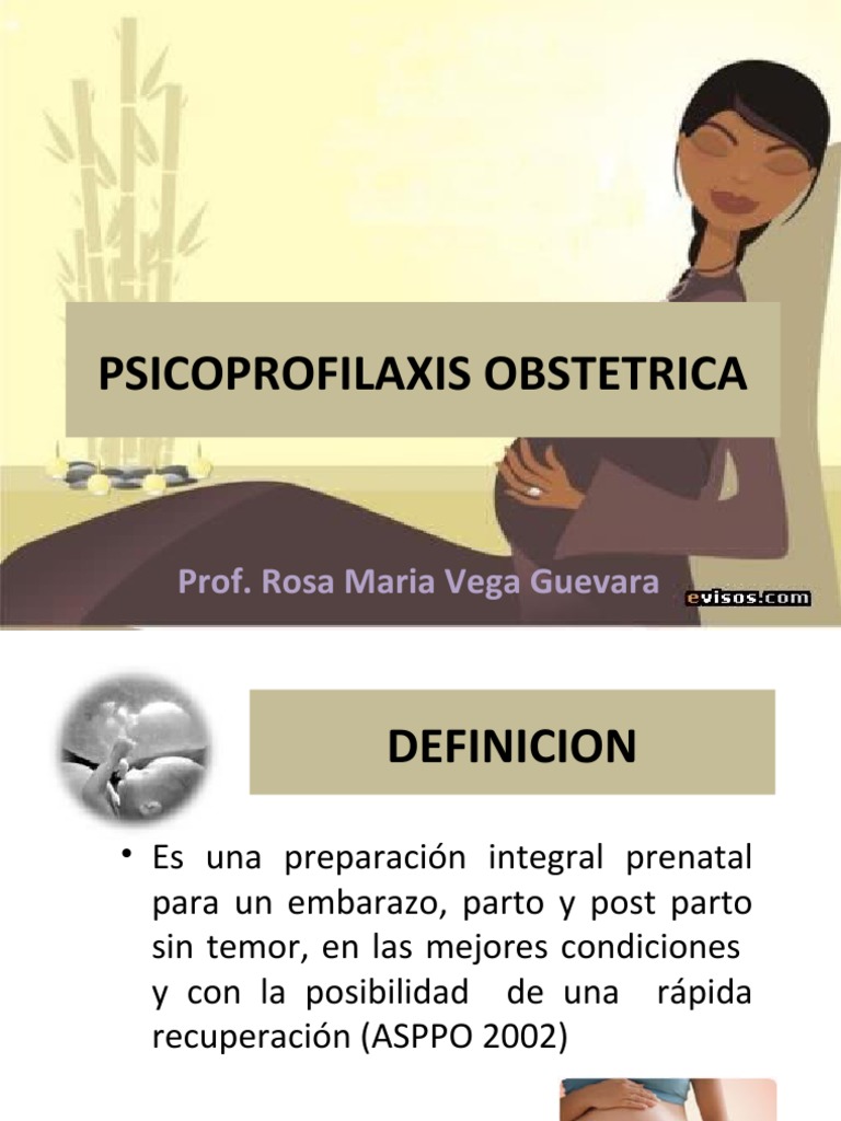 PSICOPROFILAXIS OBSTETRICA Definicion Exp. | PDF | Parto | Partería