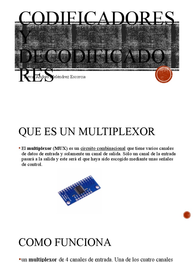 Codificadores y Decodificadores | PDF | Decimal codificado en binario | Informática