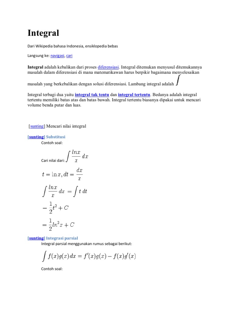 Integral | PDF | Komputer
