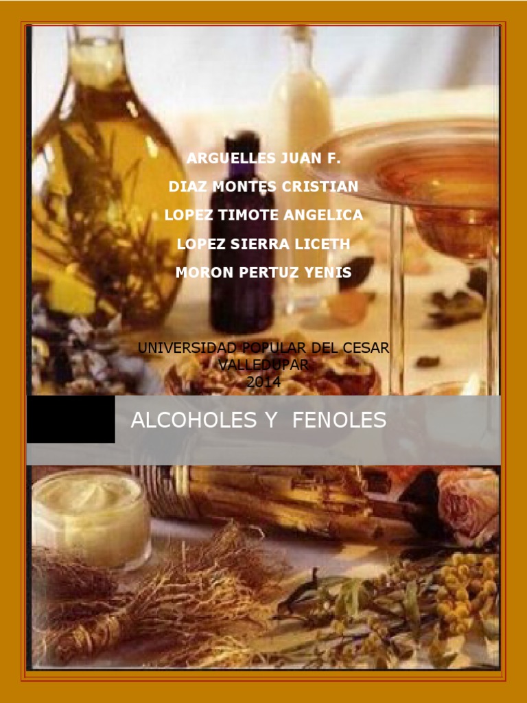 Alcoholes y Fenoles | PDF | Etanol | Glicerol