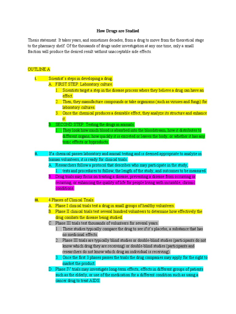 EAPP - Group 2 - Outline of How Drugs Are Studied | PDF | Clinical ...