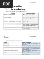 Expresión de Conjuntos - Unidad 2 - Actividad 1 Matematica 1 PDF | PDF