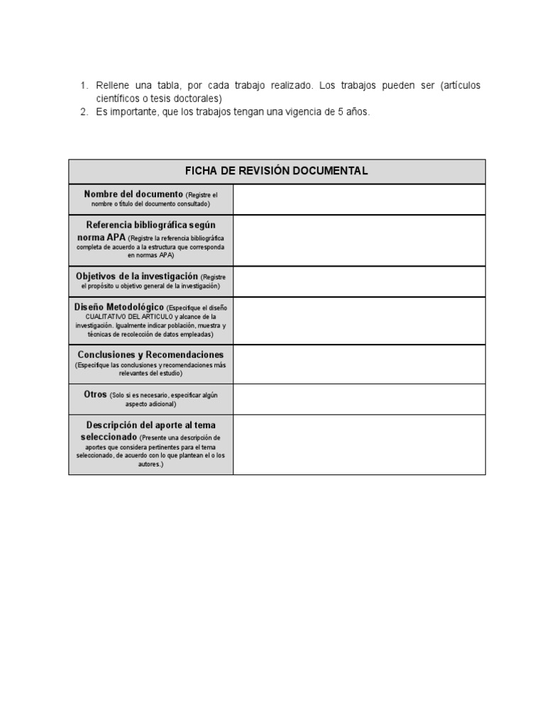 Ficha de Revisión Documental-1 | PDF | Estudios de idiomas extranjeros | Arte