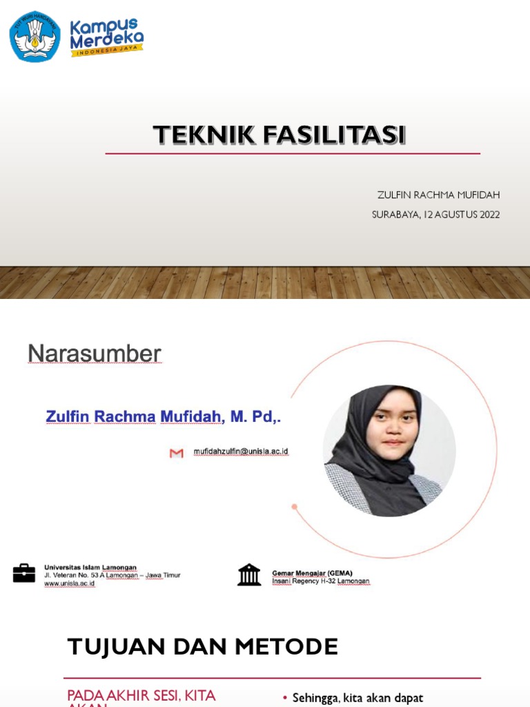 Teknik Fasilitasi - Workshop LLDIKTI 7 | PDF