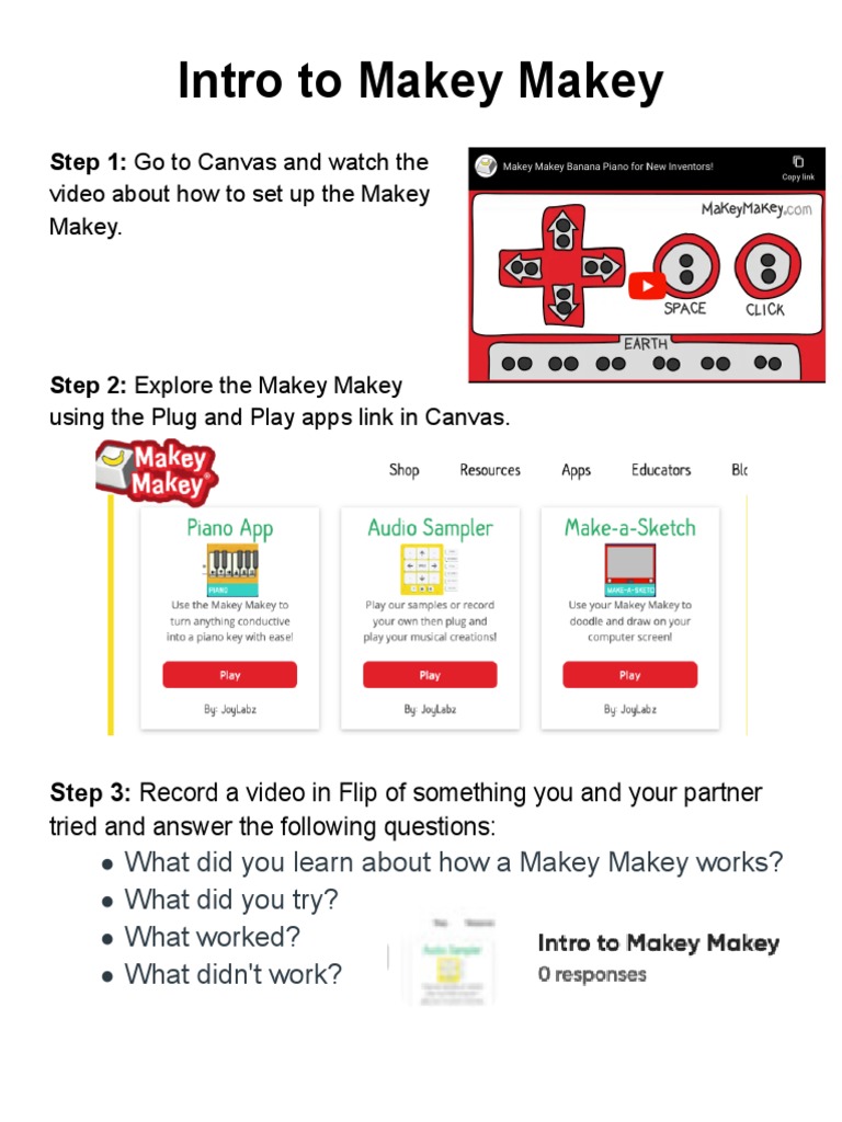 Intro to Makey Makey Guide | PDF