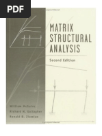 Matrix Analysis of Framed Structures - Weaver and Gere | PDF