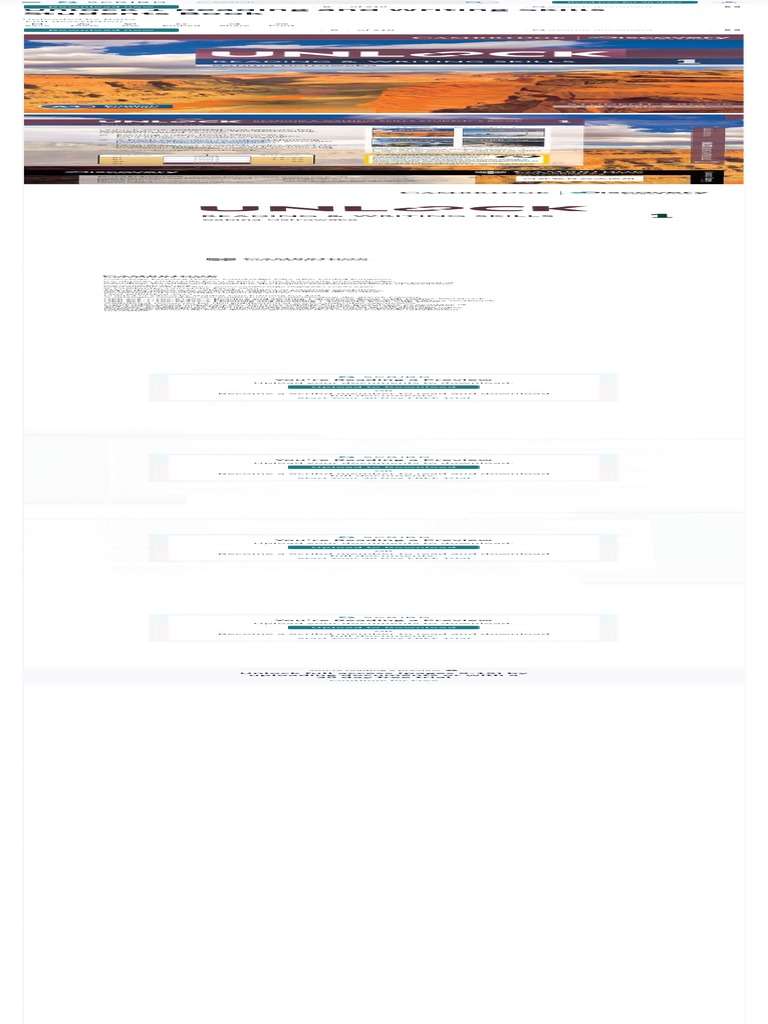 Unlock 1 Reading and Writing Skills Guide | PDF | Scribd | Computing
