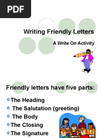 Business Letter Vs Friendly Letter | PDF | Written Communication | Writing