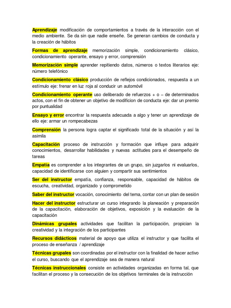 Guia de Estudio Formacion de Instructores Icet-1 | PDF | Aprendizaje ...