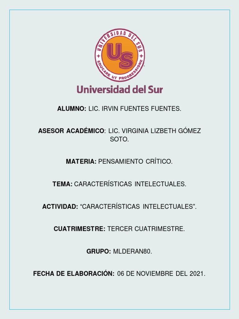 Características Intelectuales | PDF