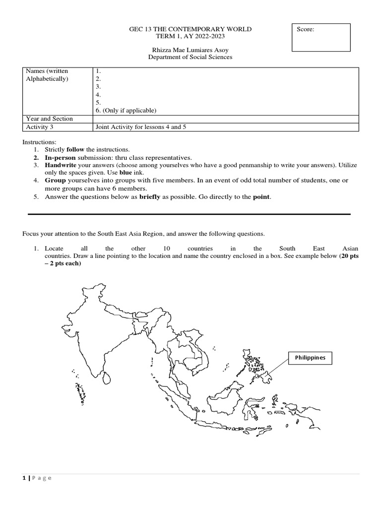 Activity 3 - Joint Activity For Lessons 4 and 5 | PDF