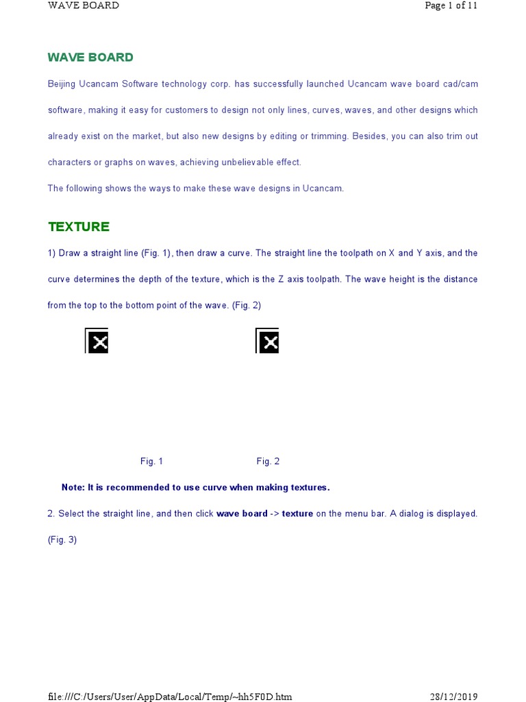Ucancam Wave Board CAD/CAM Guide | PDF | Software