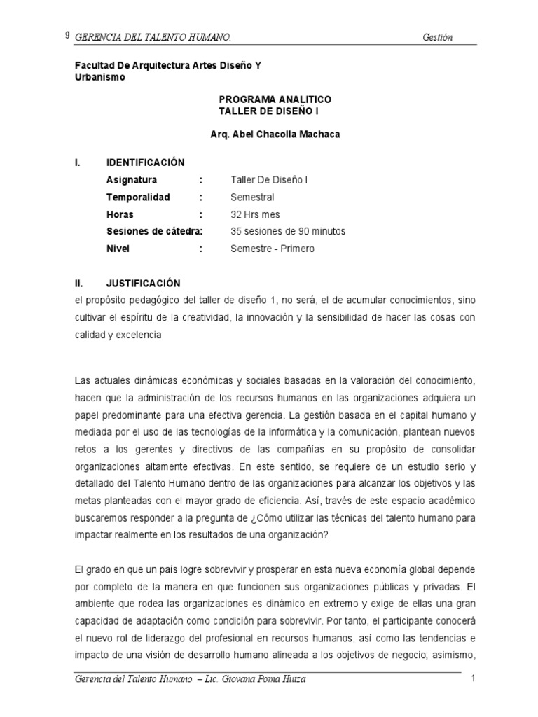 Programa Gestion de Talento Humano-1 | PDF | Plan de estudios | Método ... Programa Gestion de Talento Humano-1 | PDF | Plan de estudios | Método ...