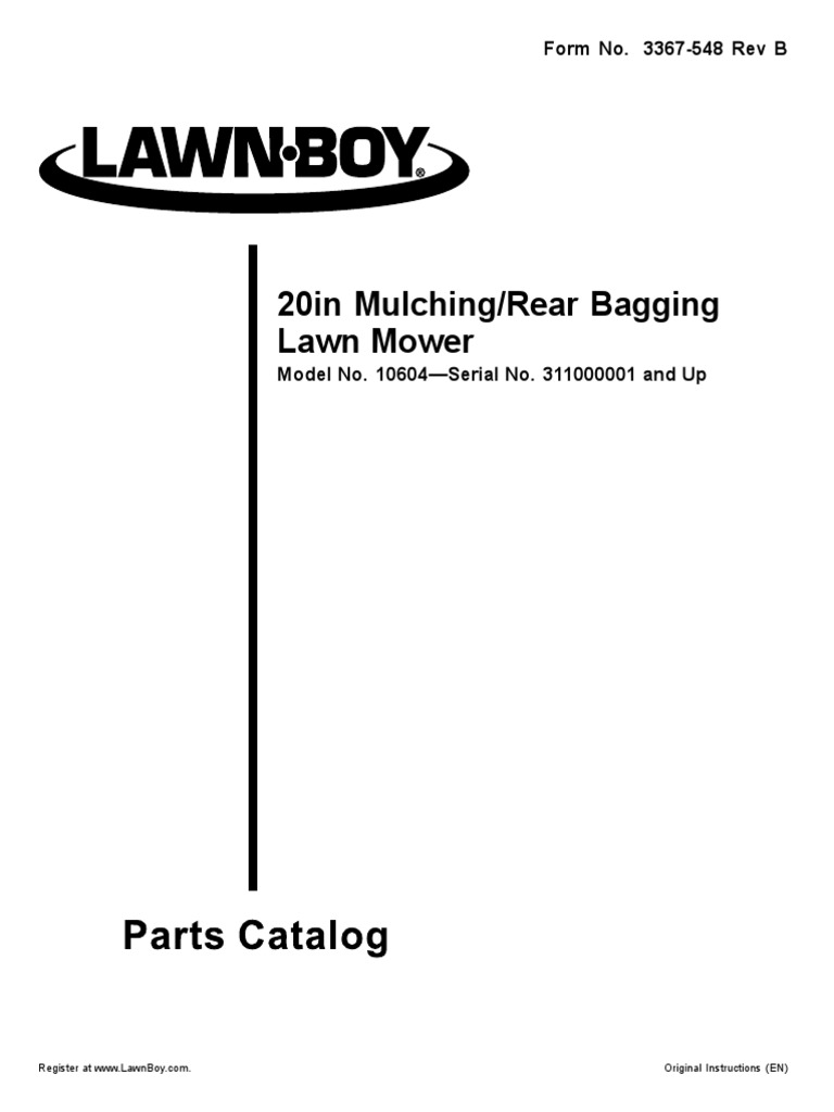 Manual Cortadora Cesped Lawn-Boy Modelo 10604 | PDF | Lawn Mower ... Manual Cortadora Cesped Lawn-Boy Modelo 10604 | PDF | Lawn Mower ...