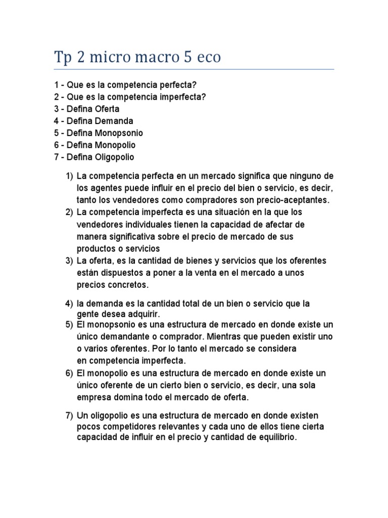 TP 2 Micro Macro | PDF