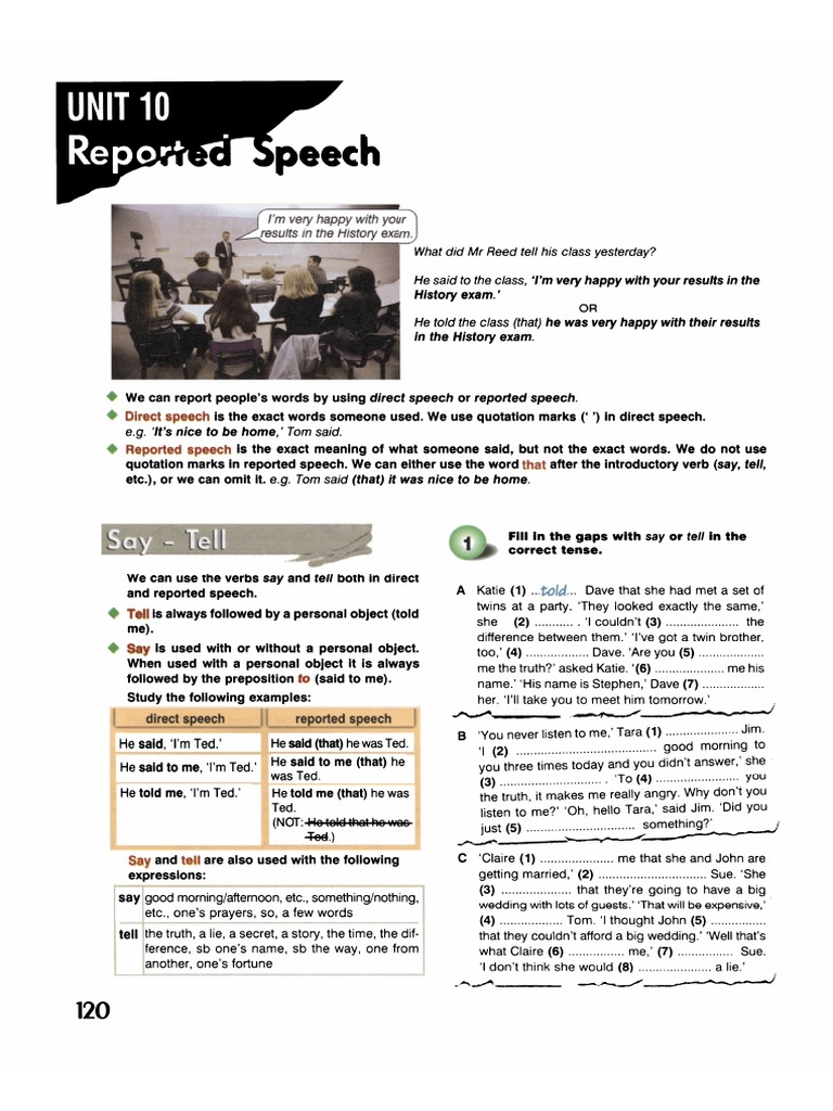 Reported Speech | PDF