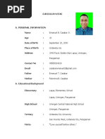 Student Curriculum Vitae Samples | PDF | Students | Schools