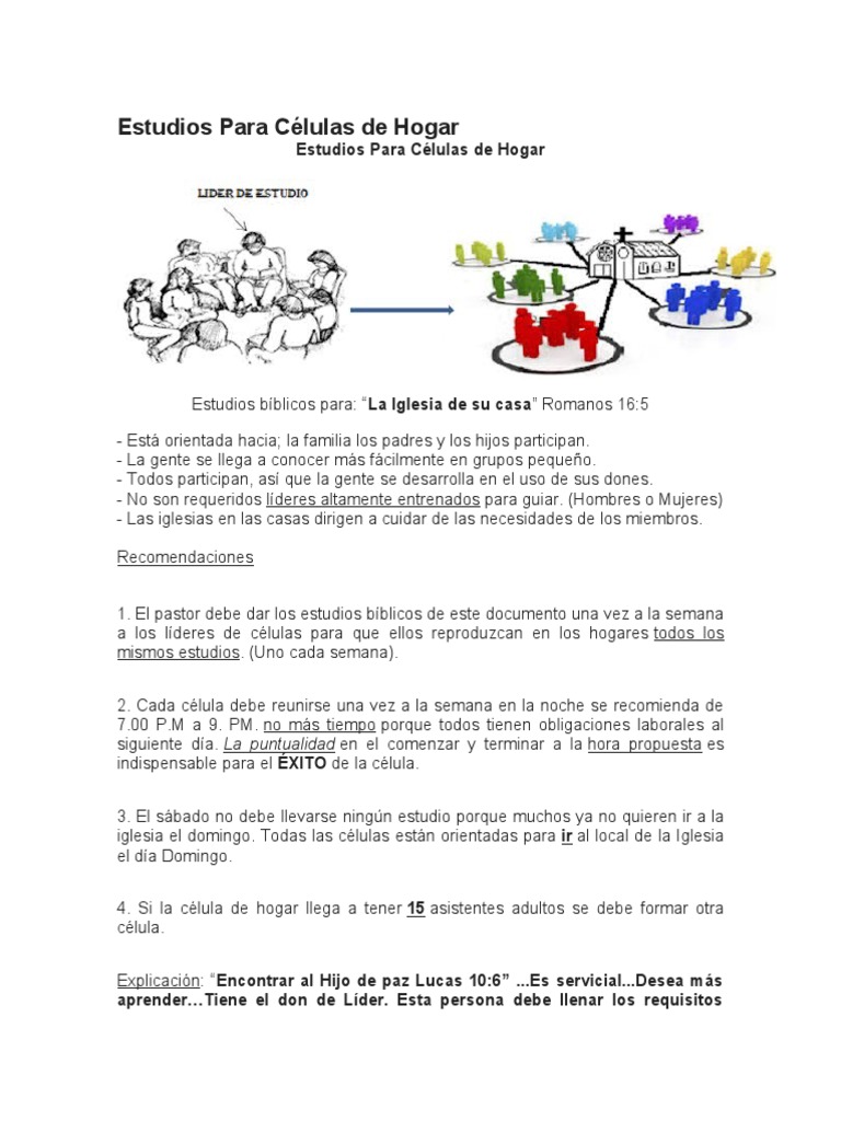Estudios para Células de Hogar | PDF | Jesús | Salvación