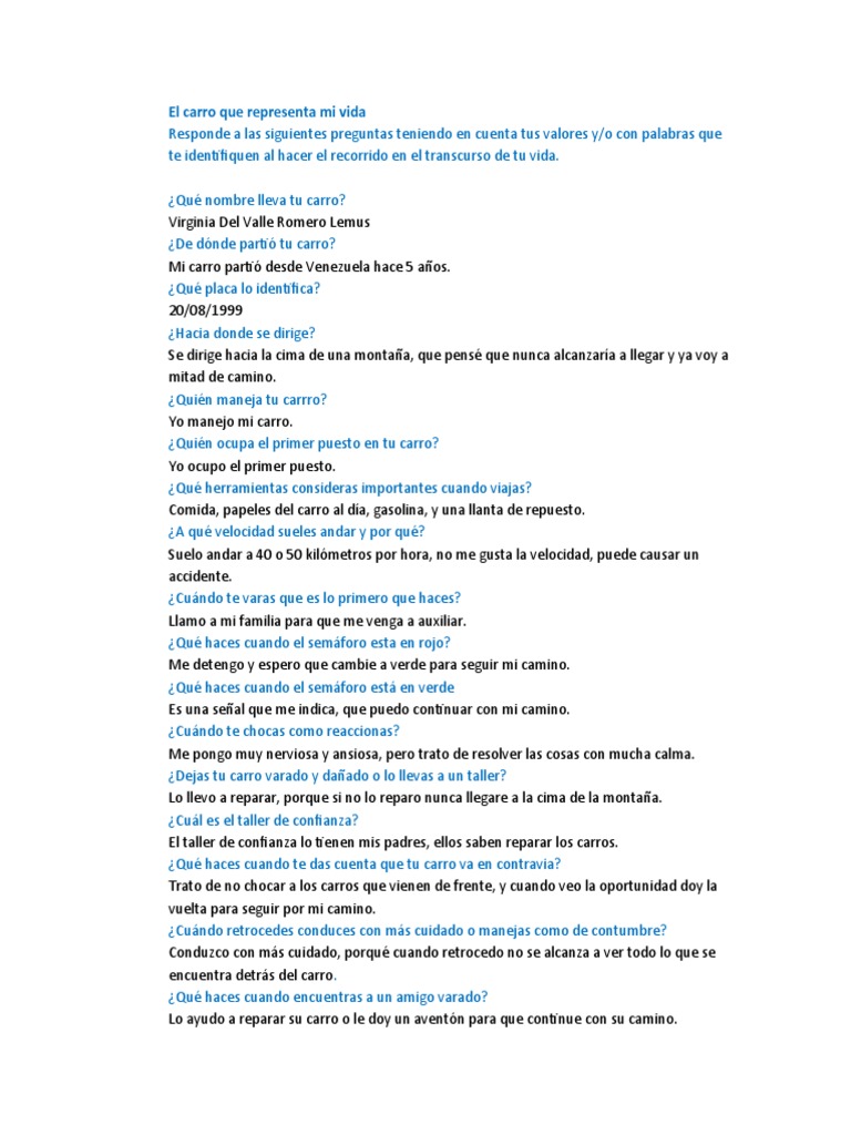 El viaje de mi vida: superando retos en el camino hacia mis metas | PDF