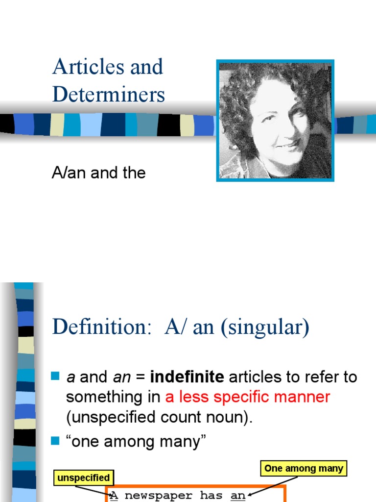 Articles and Determiners | PDF | Grammatical Number | Noun