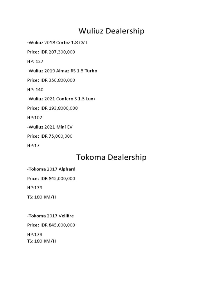 Cdid Car List | PDF | Motor Vehicle | Cars Of Japan