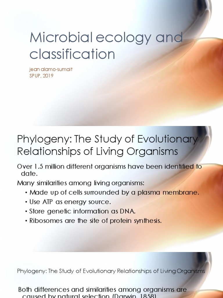 Microbial Classification & Evolution | PDF | Cell (Biology) | Bacteria