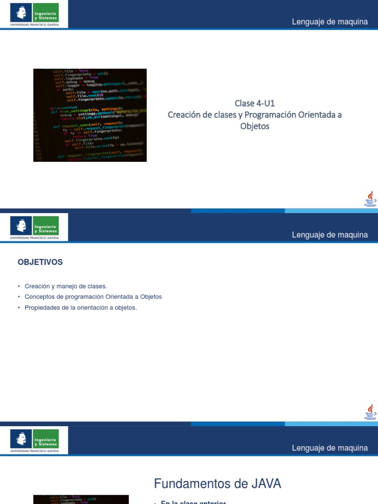 Fundamentos de Programación Orientada a Objetos | PDF | Tecnología