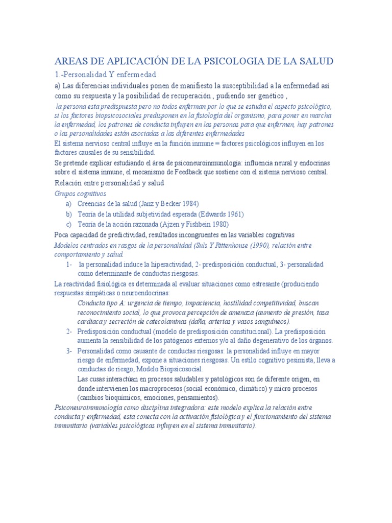 Areas de Aplicacion de Psicologia de La Salud 300 (Recuperado ... Areas de Aplicacion de Psicologia de La Salud 300 (Recuperado ...
