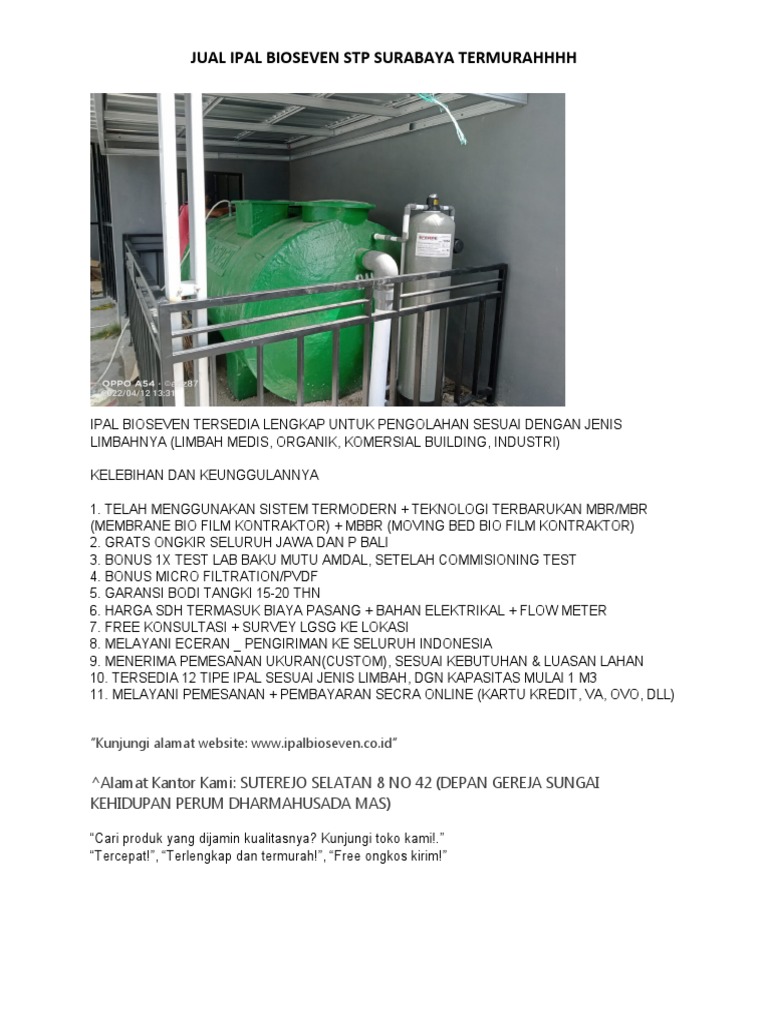 Jual Ipal Bioseven STP | PDF