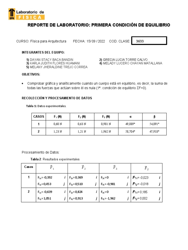 Reporte Lab Fisarq S05 1ce | PDF | Física