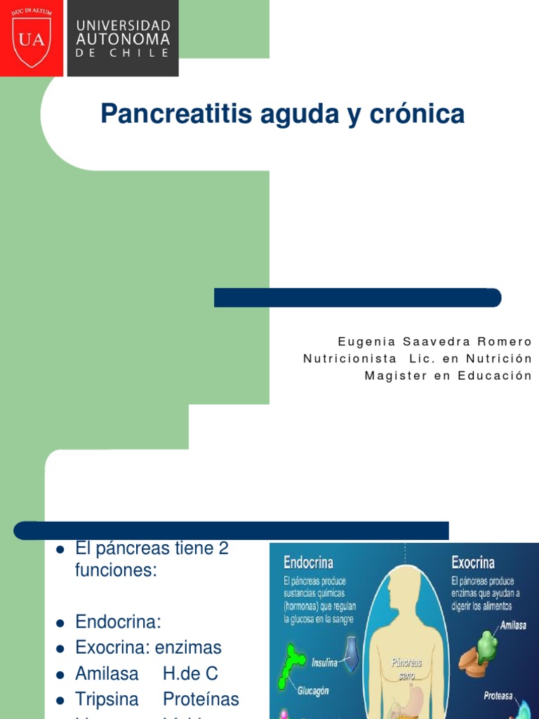 Pancreatitis Aguda y Cronica 2022 | PDF | Digestión | Páncreas