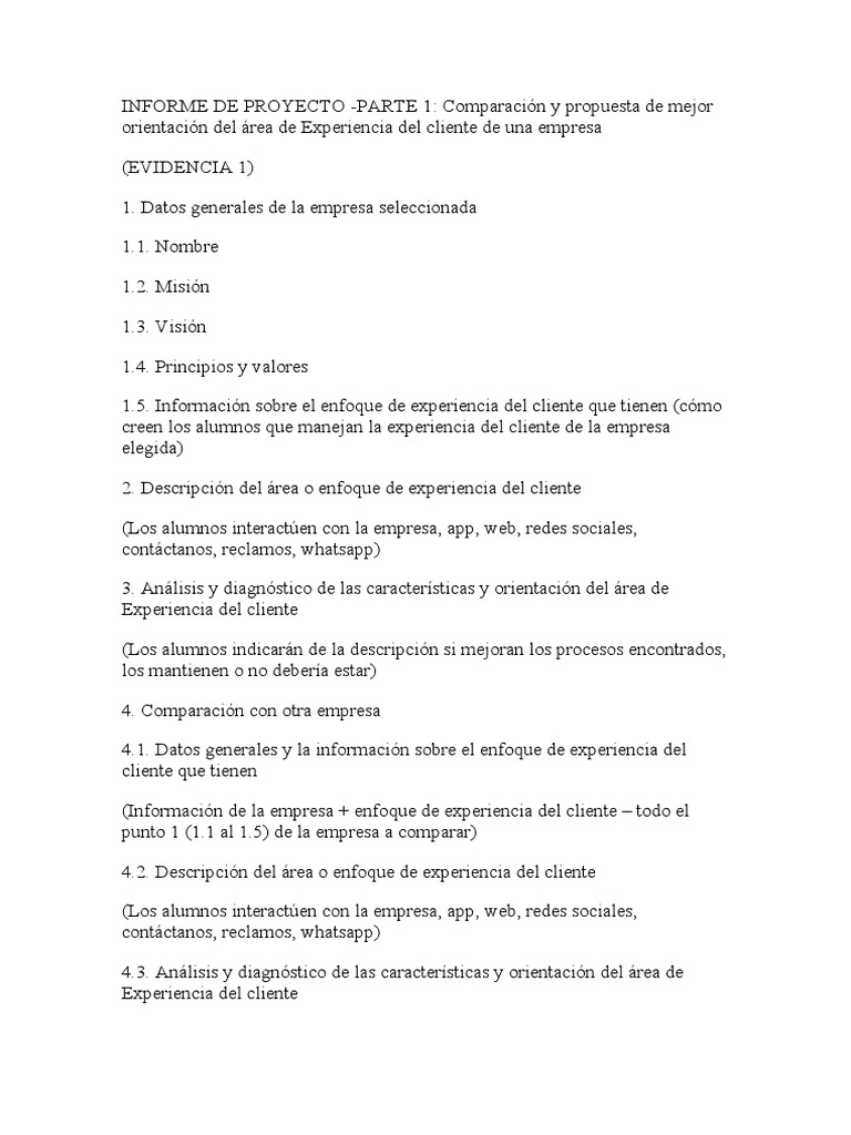 Informe de Proyecto | PDF