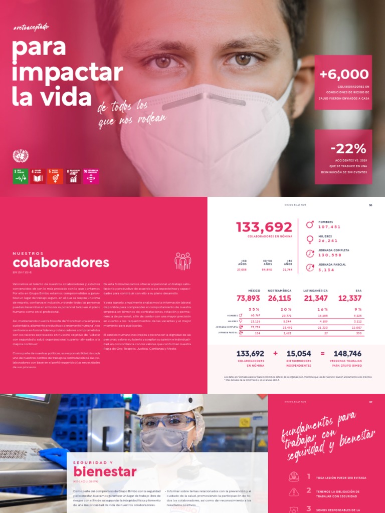 Grupo Bimbo Informe Anual 2020 Talento | PDF