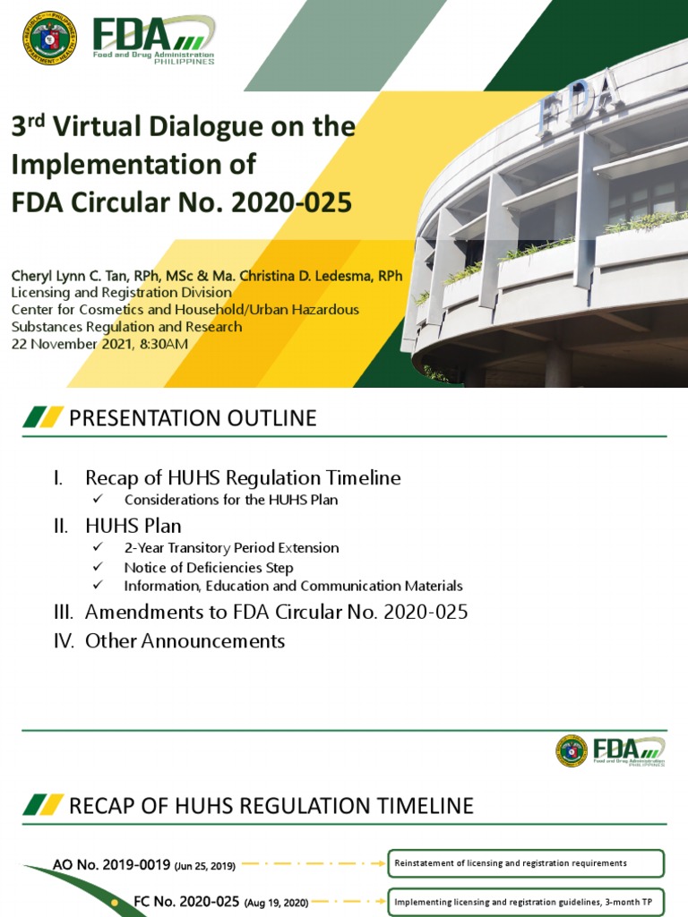 HUHS Regulations Update and Compliance Guide | PDF | Food And Drug ...