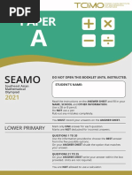 Seamo Past Paper A 2019 | PDF