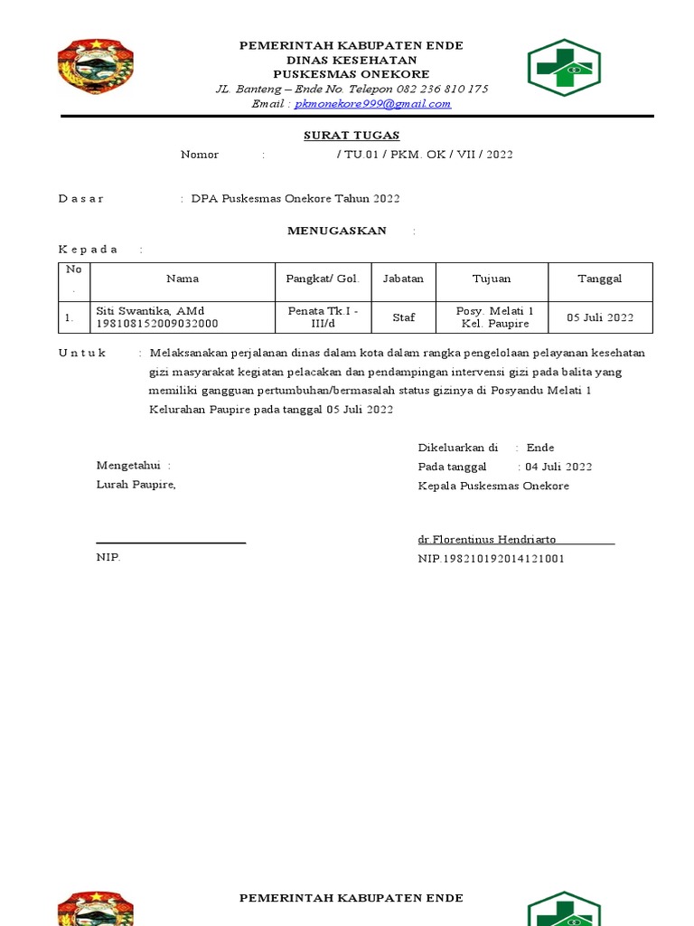 DUTY ASSIGNMENT LETTERS | PDF