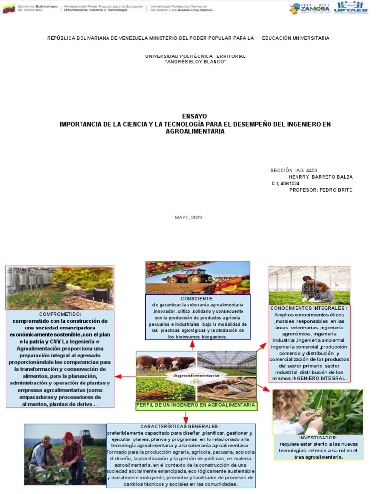 Perfil de Un Ingeniero en Agroalimentacion. | PDF | Ingeniería ...