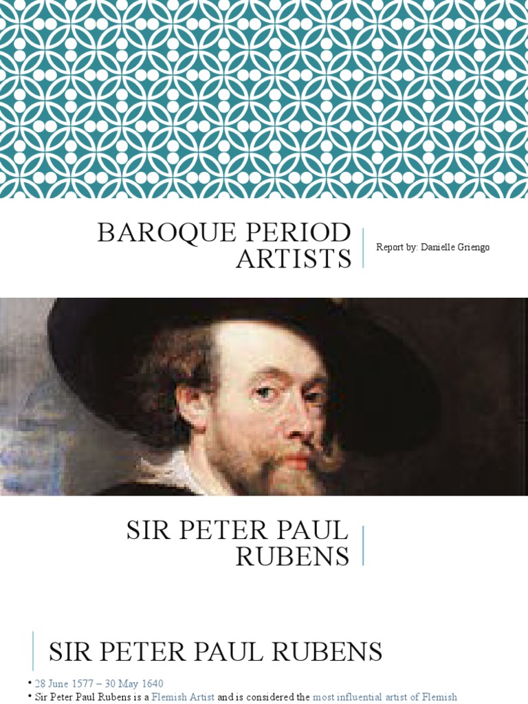 Baroque Period Artists | PDF | Peter Paul Rubens | Rembrandt