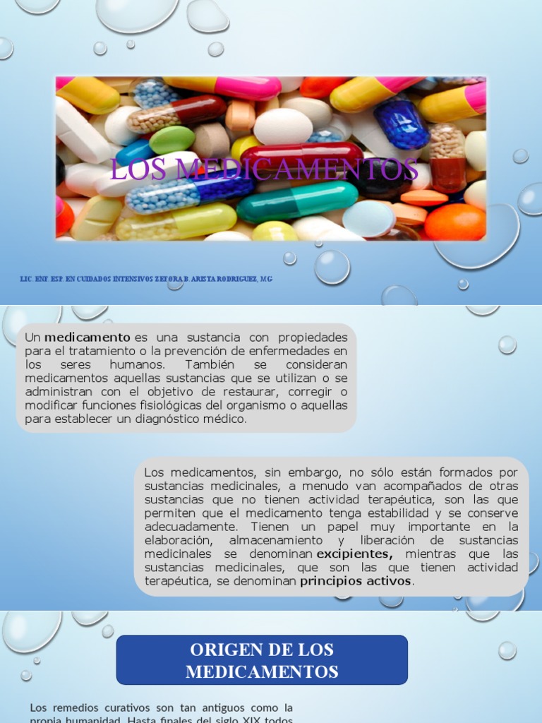 Tipos y funciones de los medicamentos | PDF | Medicamentos con receta ...