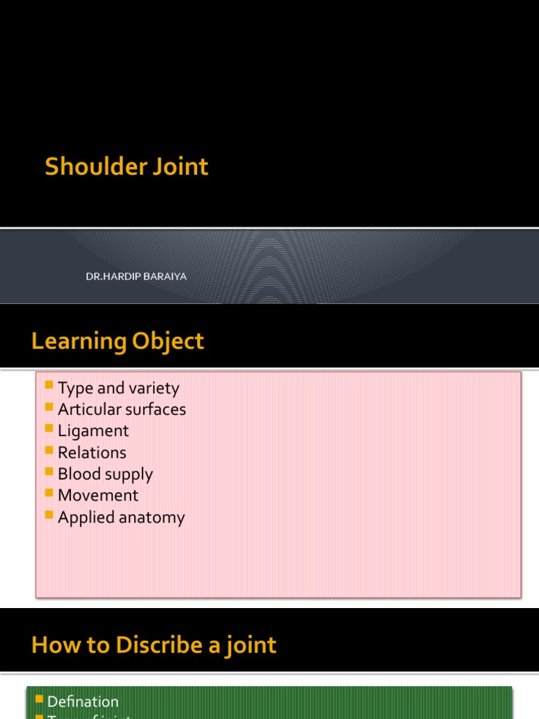 Shoulder Joint | PDF | Shoulder | Anatomy