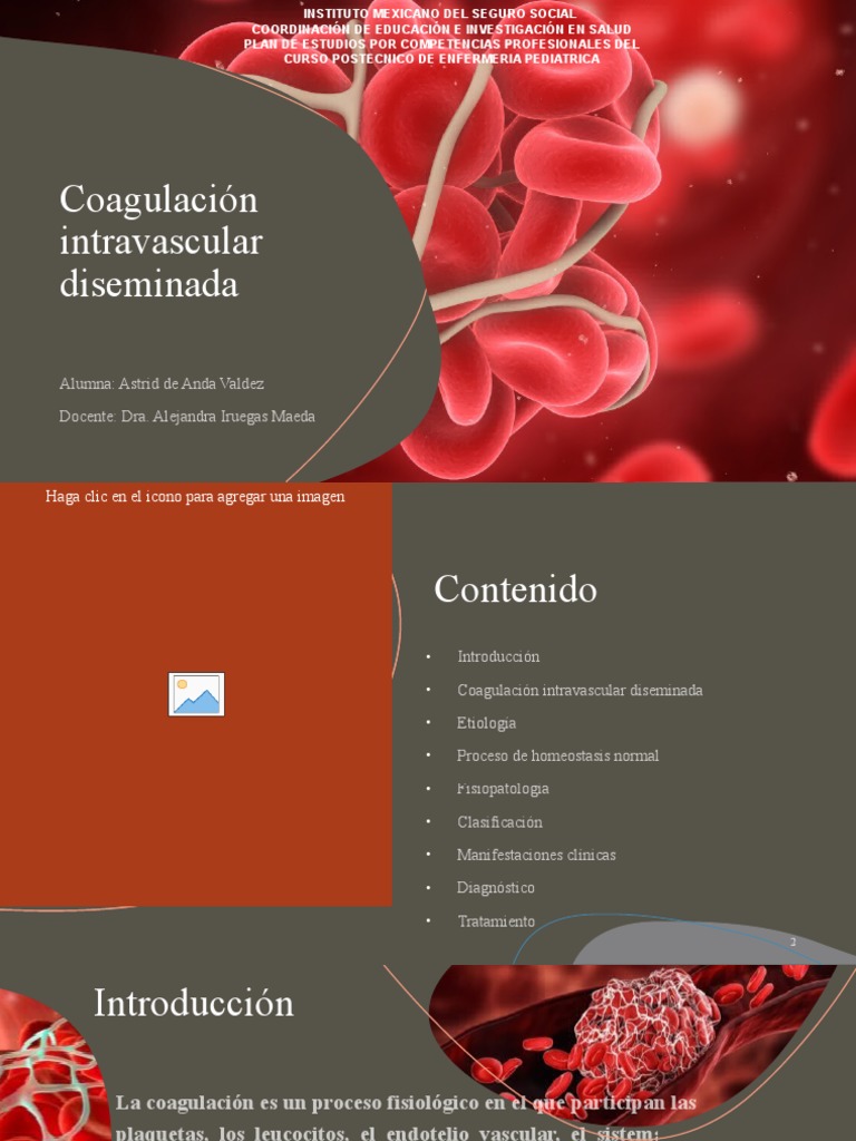 Coagulación Intravascular Diseminada en Pediatría | PDF | Coagulación ...