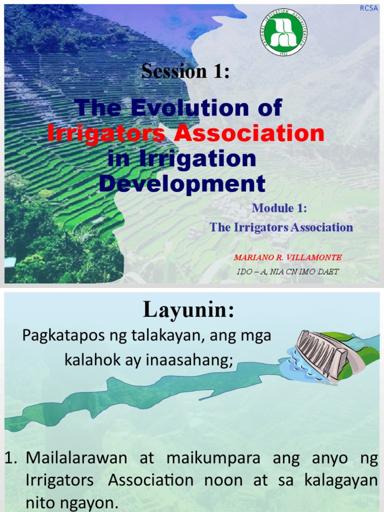 Session-1-Evolution of IA in Irrigation Development | PDF