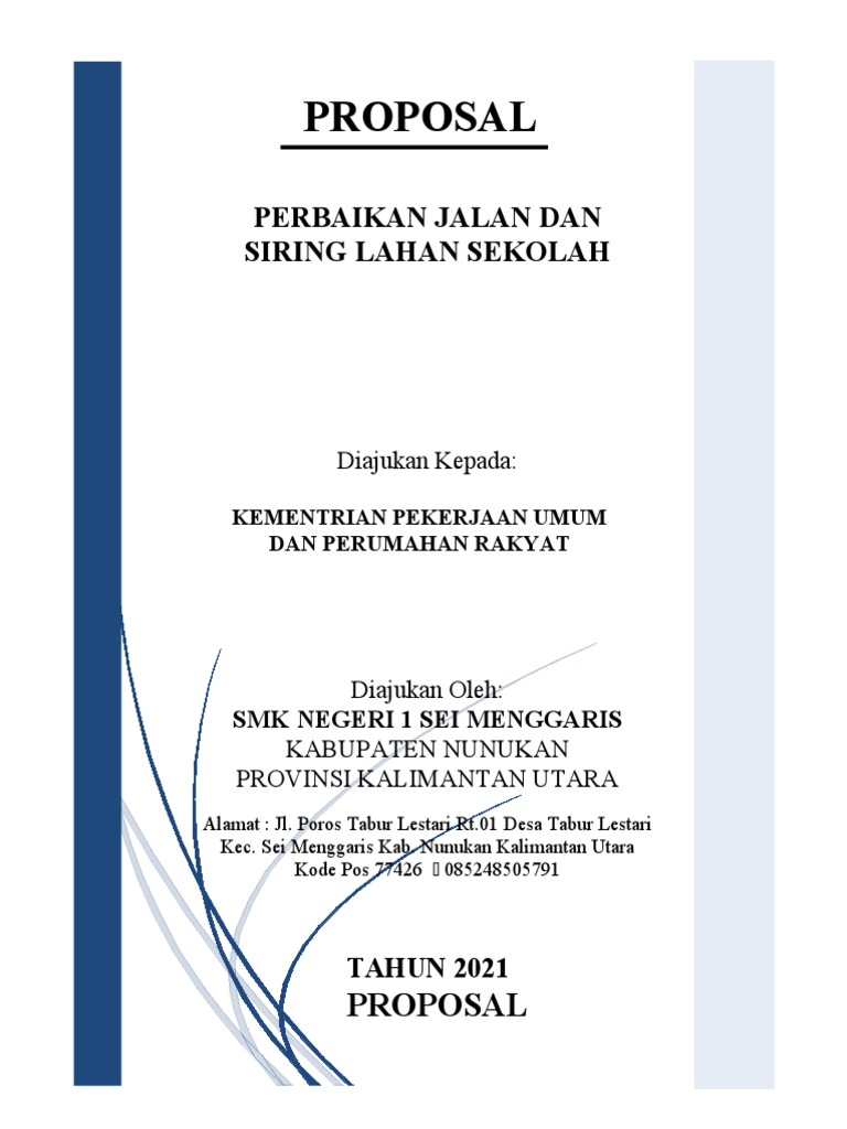 PROPOSAL PERBAIKAN JALAN Kepada PU Provinsi | PDF
