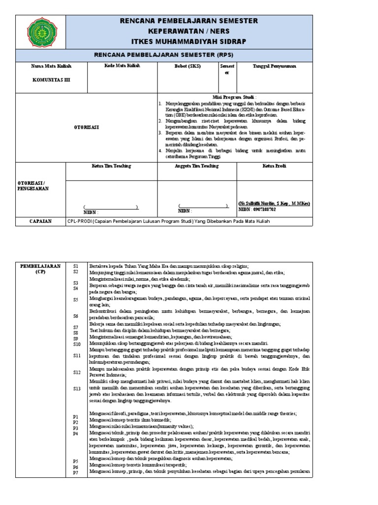 Format Rps 4.0 Kkni Ta2022.23 | PDF | Karier & Perkembangan