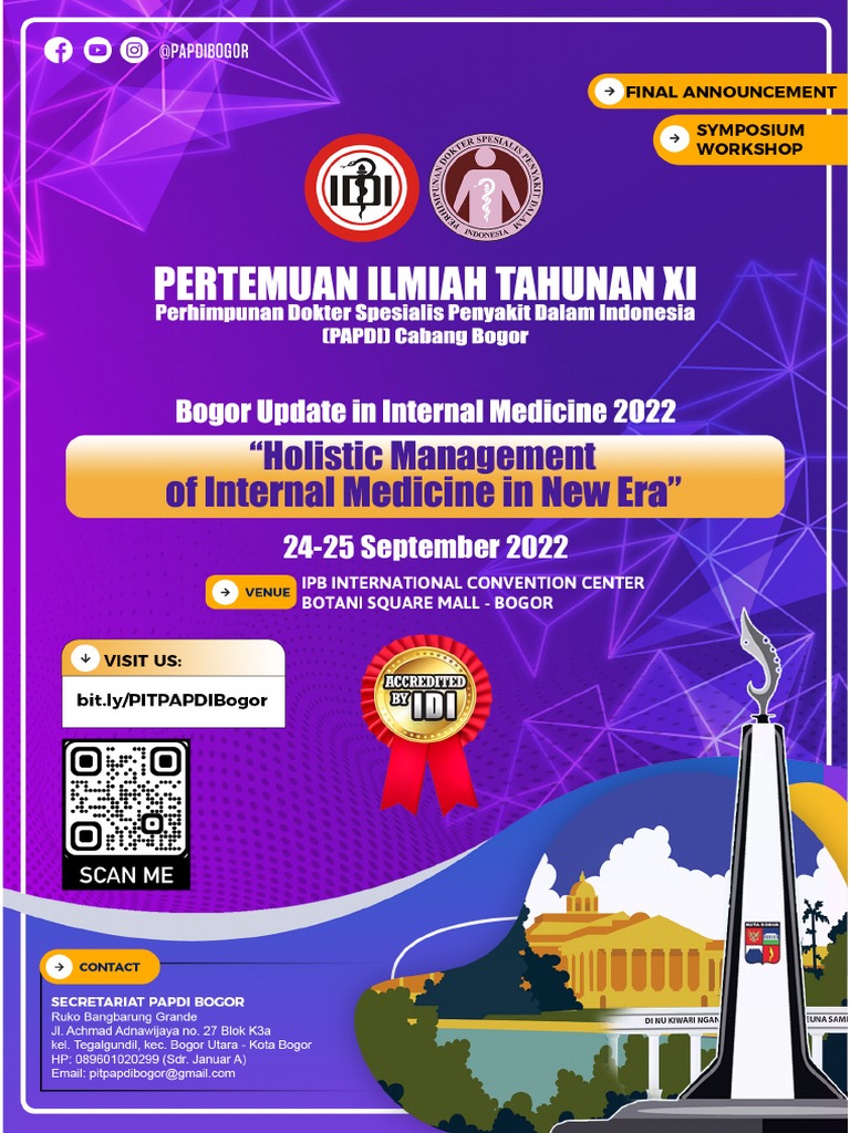 Final Announcement PIT PAPDI Bogor 2022 | PDF