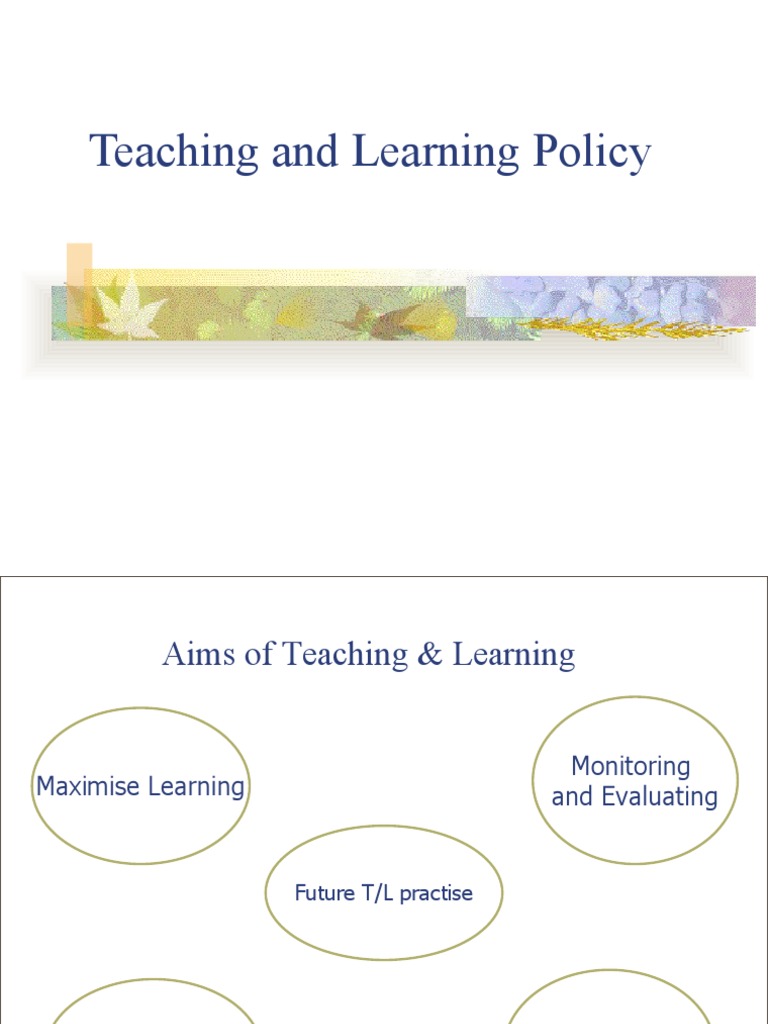 Teaching and Learning | PDF | Educational Assessment | Teaching Method