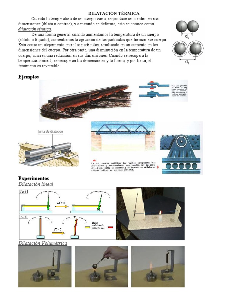 02 - Dilatacion Termica | PDF | Expansión térmica | Ingeniería de ...